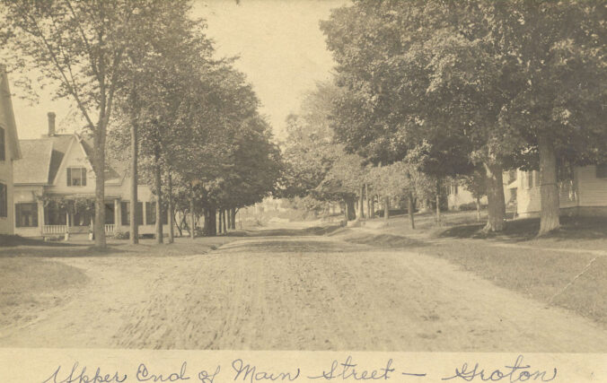 Groton Upper End of Main St. Looking West – Groton Historical Society